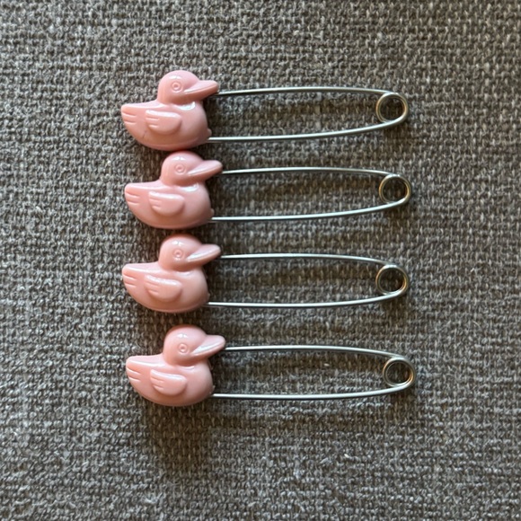 Accessories | Vintage Made In Japan Pink Duck Safety Diaper Pins For ...